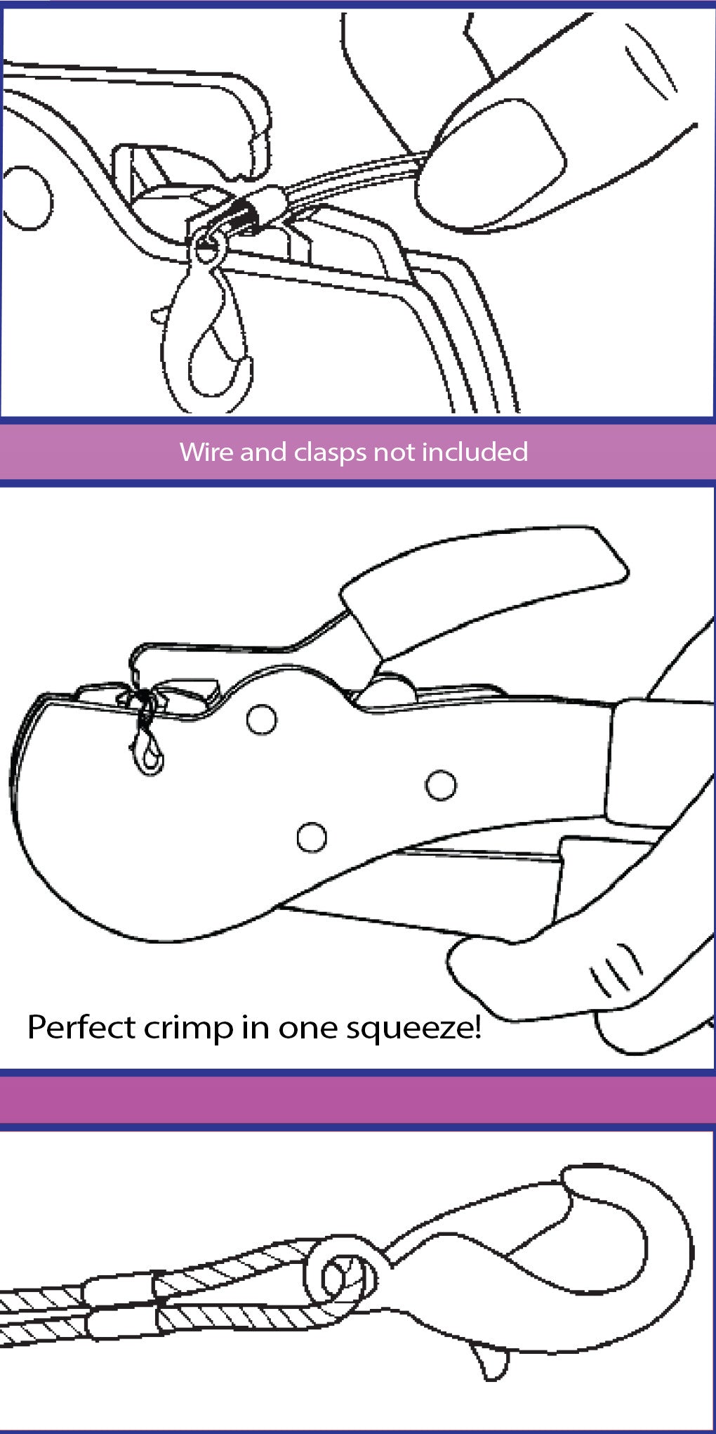 1 Step Crimper - One Squeeze Crimp Tool – The Bead Buddy