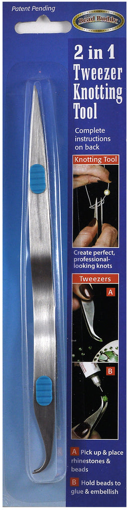 2 in 1 Tweezer Knotting Tool – Bead Buddy